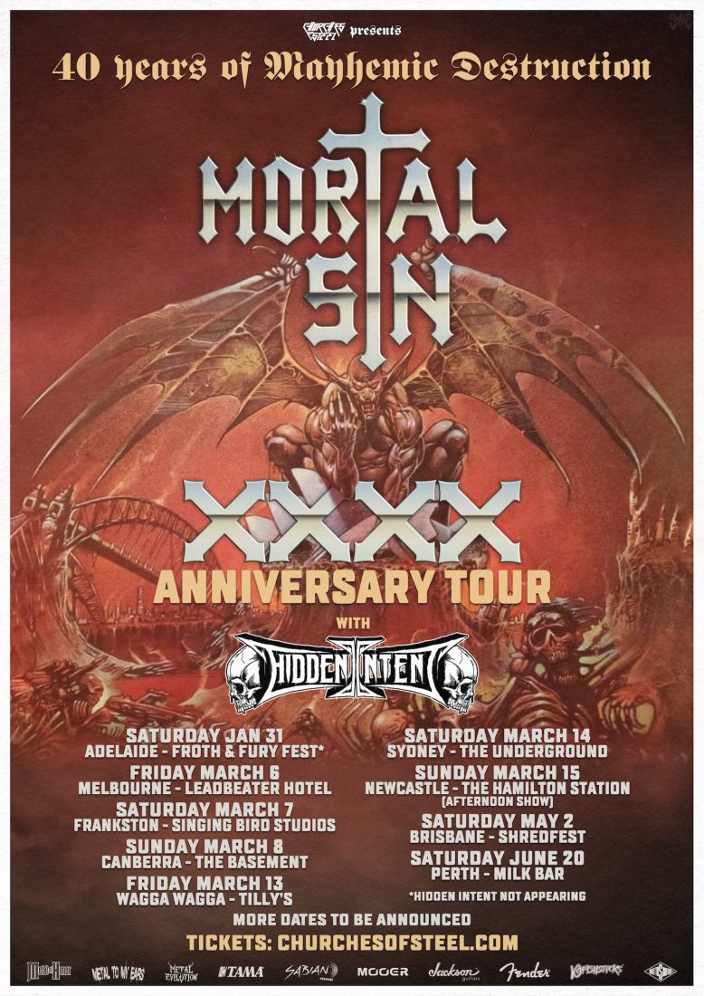 Mortal Sin - Australian Thrash Icons Celebrate 40th Anniversary ...